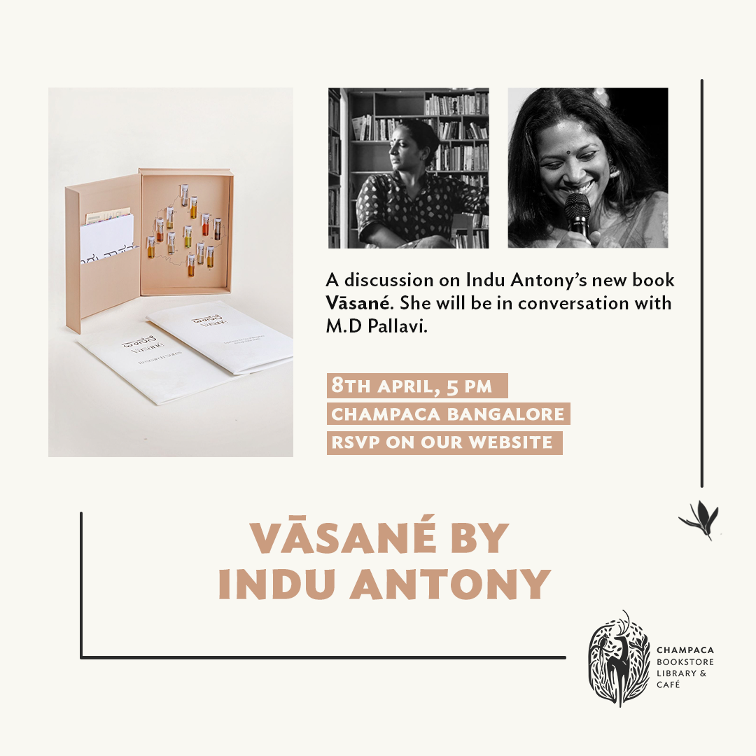 An evening with Artist And Writer Indu Antony – Champaca Bookstore