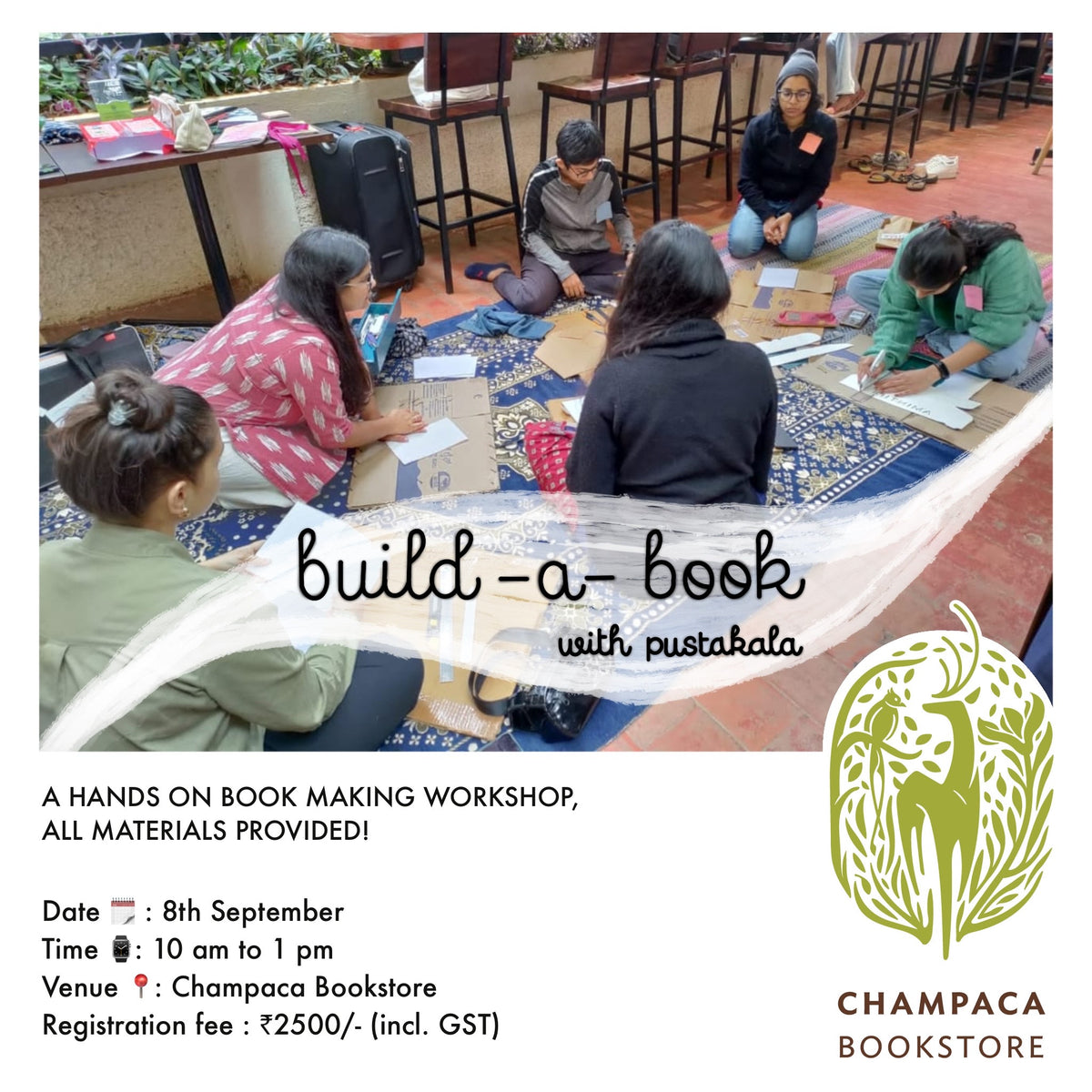 Build-a-book with Pustakala | 8 September, 10 AM – Champaca Bookstore